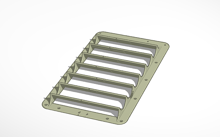 3D design louver - Tinkercad