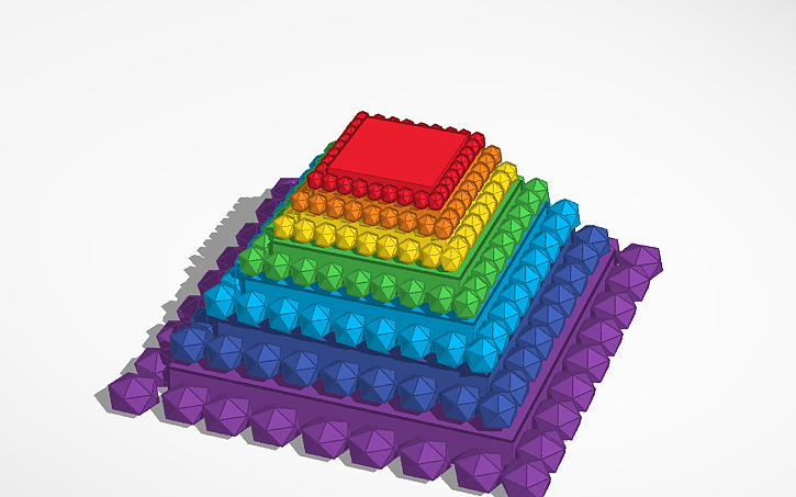 3D design Gem pyramid - Tinkercad