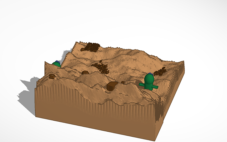 3D design Mars Landscape - Tinkercad