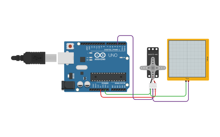 Circuit Design Arduino Servo With Analogwrite Tinkercad
