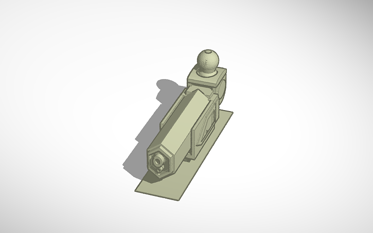 3D design 5 Mecha gun X2 - Tinkercad