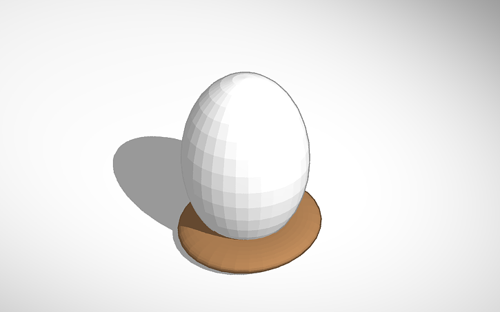 3D design egg | Tinkercad