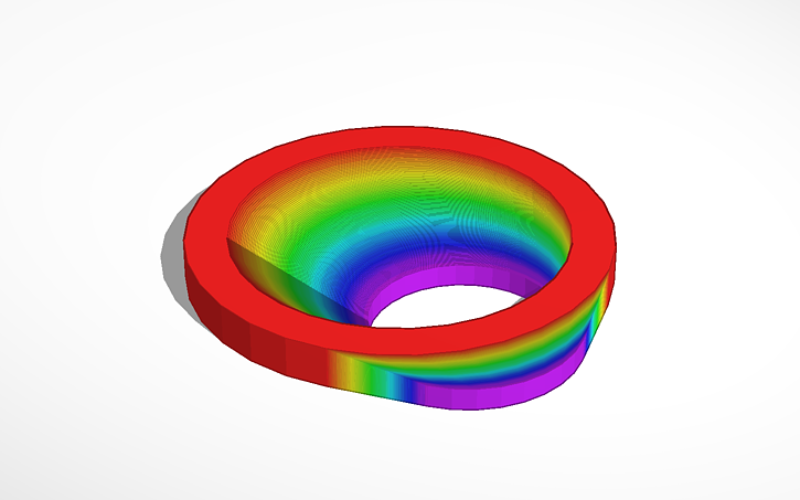 3D design Gradient RIngs | Tinkercad