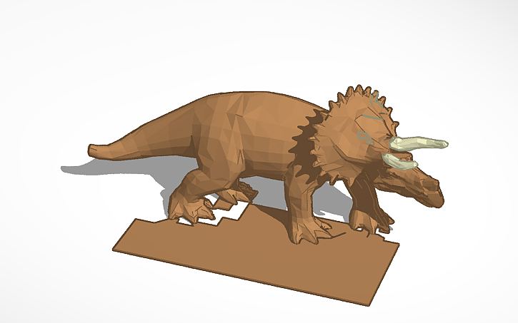 3D design triceratops | Tinkercad