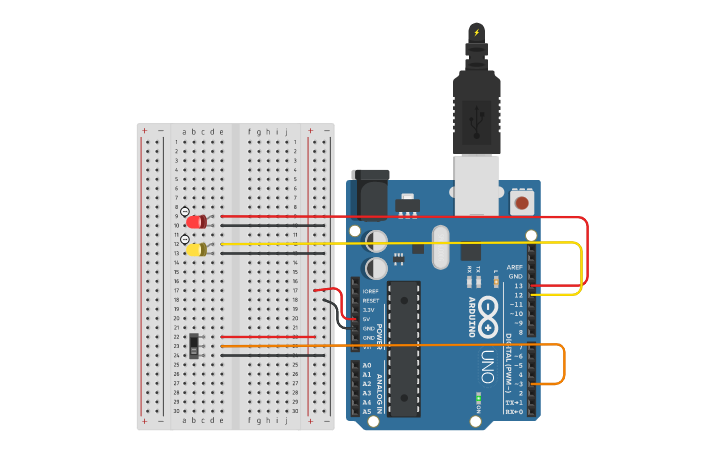 Circuit Design Arduino Digital Input Exercise 2 Tinkercad 8500