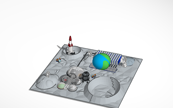 3D design Terrain - Tinkercad