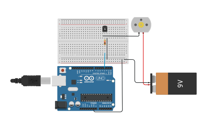 Circuit design Práctica 3 Control de un Motor de C.D. con Transistor ...