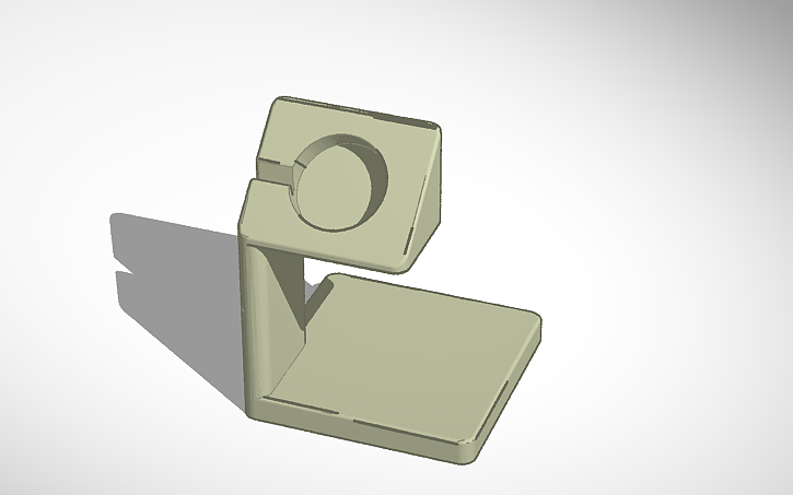 3D design Apple Watch Charger - Tinkercad