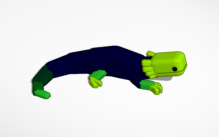 3D design Rain World lizard - Tinkercad