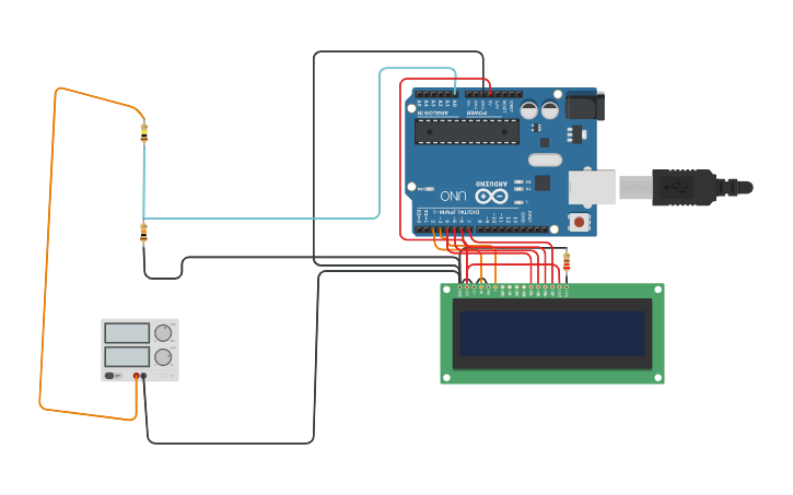 Circuit Design Voltmeter Tinkercad