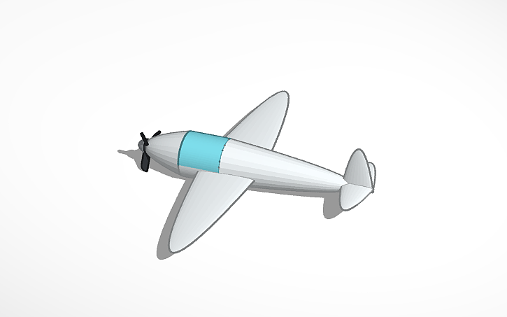 3D design ''plane'' with propeller | Tinkercad