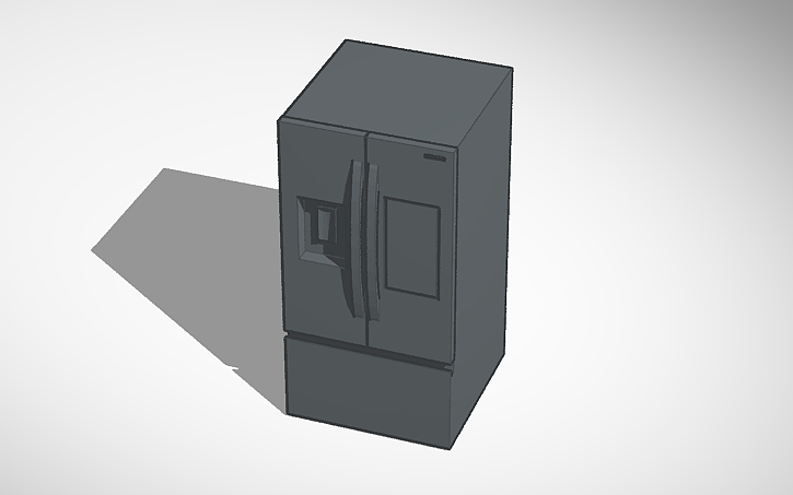 3D design Smart Fridge - Tinkercad