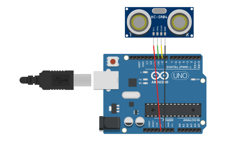 Circuit design Sonar | Tinkercad