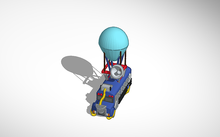 3D design Fortnite Battle Bus - Tinkercad