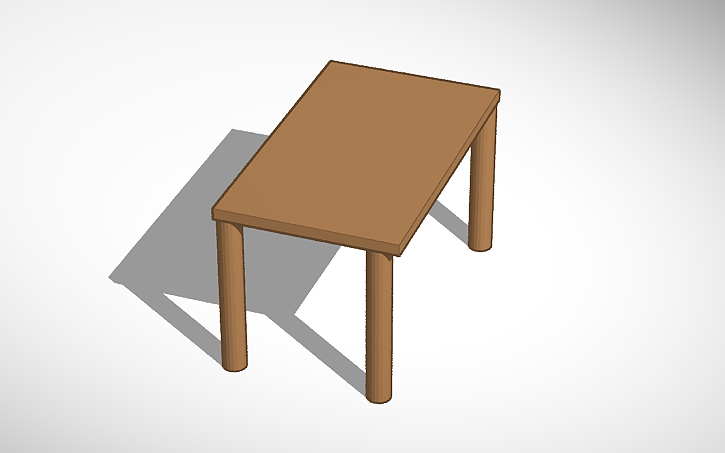 3D design Table - Tinkercad