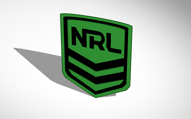 3D design National Rugby League Logo - Tinkercad