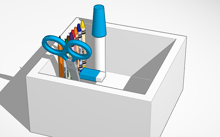 3D design Pencil Case - Tinkercad