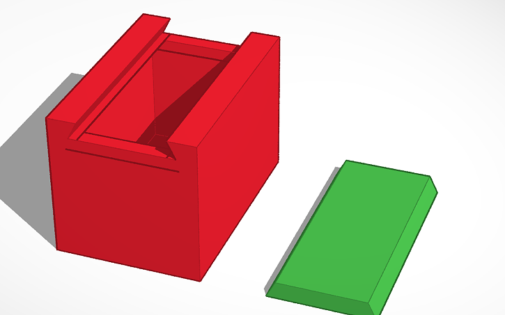 3D design Box with dovetail lid - Tinkercad