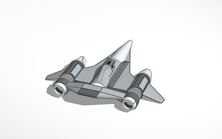 3D design Jet Aircraft 9 - Tinkercad
