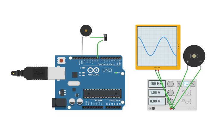 Circuit design uno_tone - Tinkercad