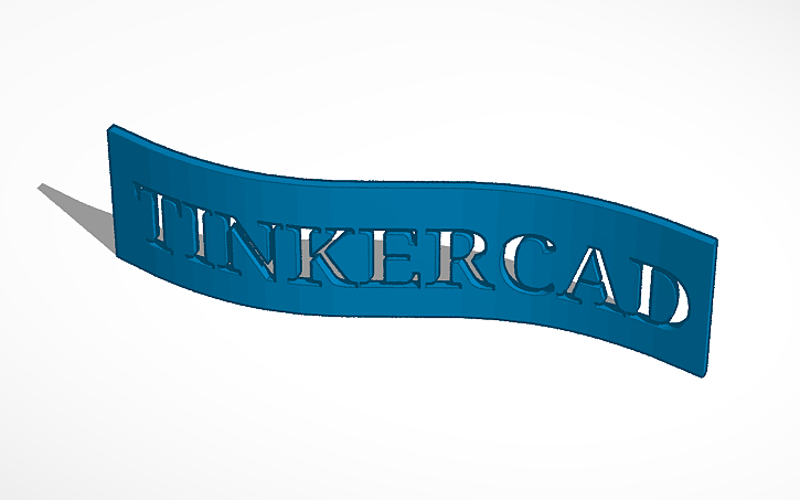 3D design Adding Text to a curved surface - Tinkercad
