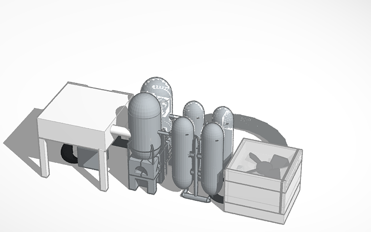 3D design water purifier - Tinkercad