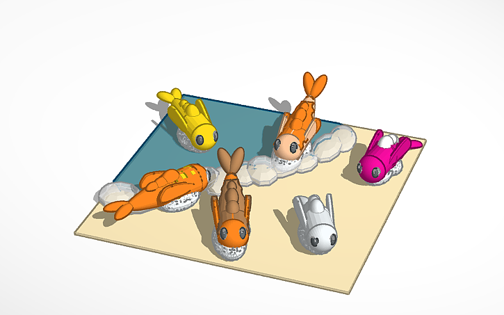 3D design Tatsugiri forms pokemon | Tinkercad