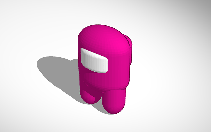 3D design Among Us Character Example | Tinkercad