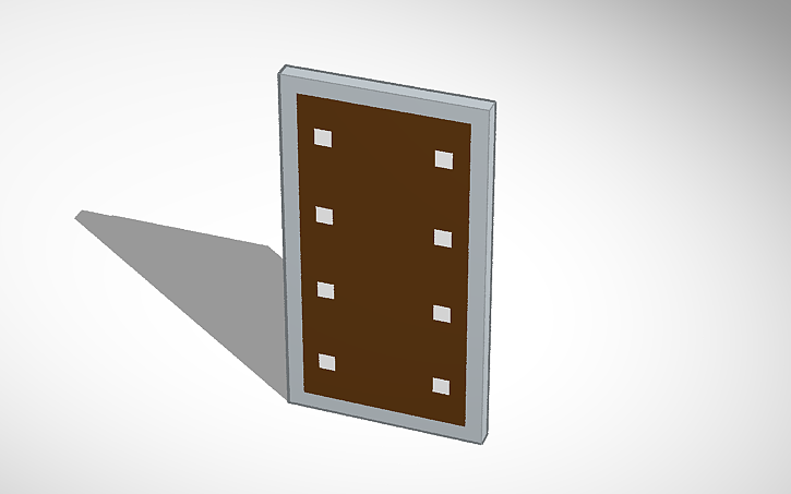 3D design Minecraft Shield - Tinkercad