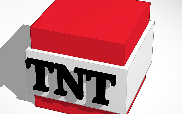 3D design tnt minecraft | Tinkercad