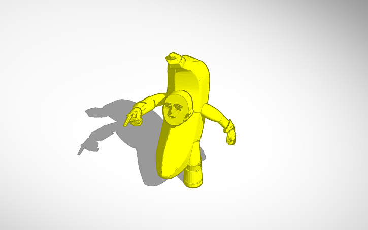 3D design Stand Name: Soft Banana - Tinkercad