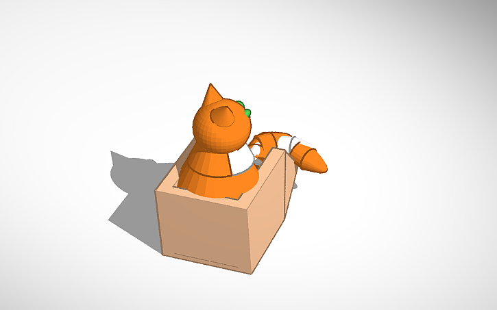 3D design Cat in a Box | Tinkercad
