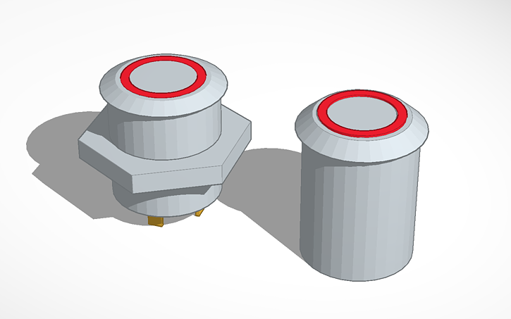 3d Design Momentary Switch With Led Template Tinkercad