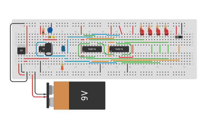 Circuit Design Blinker Board Tinkercad