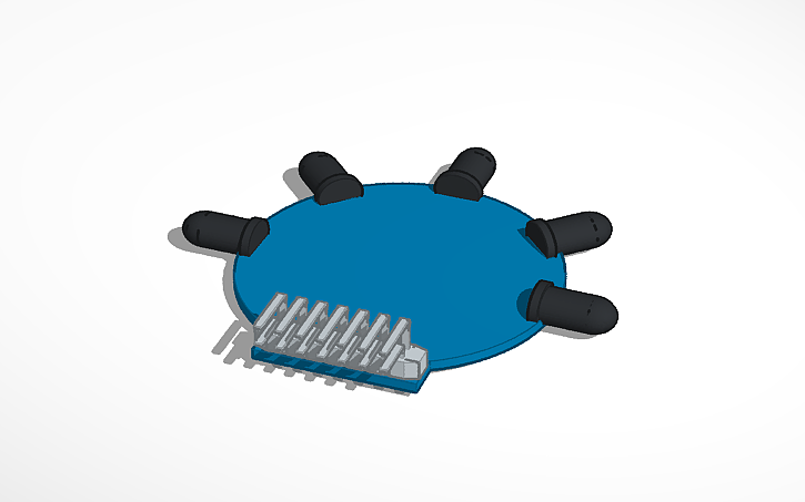 3D design 5 Way Flame sensor - Tinkercad 3D design 5 Way Flame sensor - Tinkercad