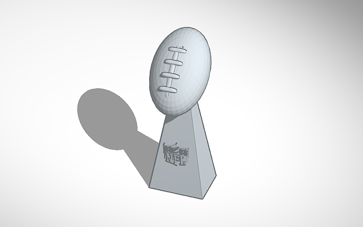 3D design Copy of super bowl trophy - Tinkercad