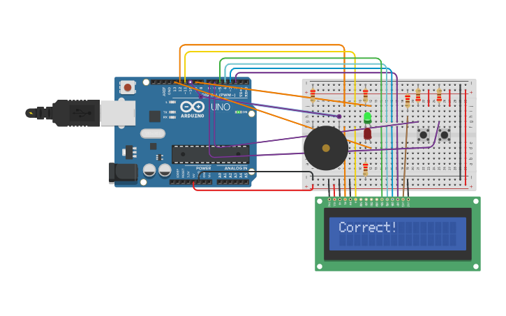 Circuit Design Arduino Quiz Project Tinkercad