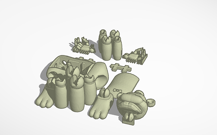 3D design FNAF | Freddy | Ball joint figure - Tinkercad