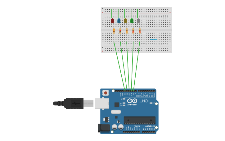 Circuit design Light Pattern Remm Idor | Tinkercad