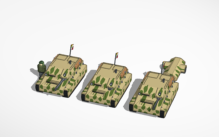 3D design Second Republican L8 Tankette - Tinkercad