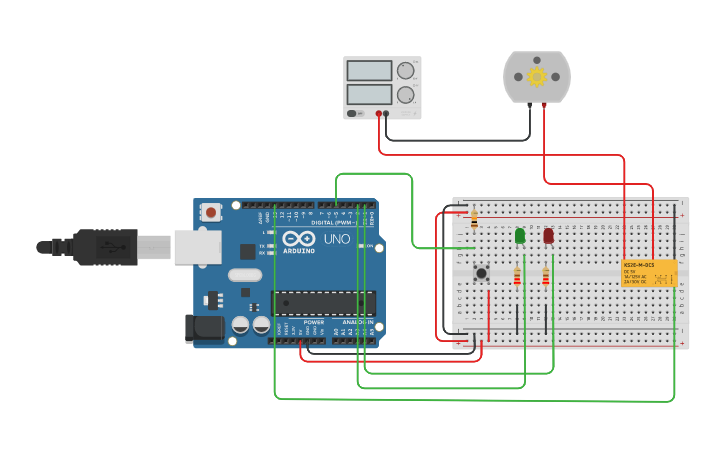 Circuit design Arduino Motore - Tinkercad