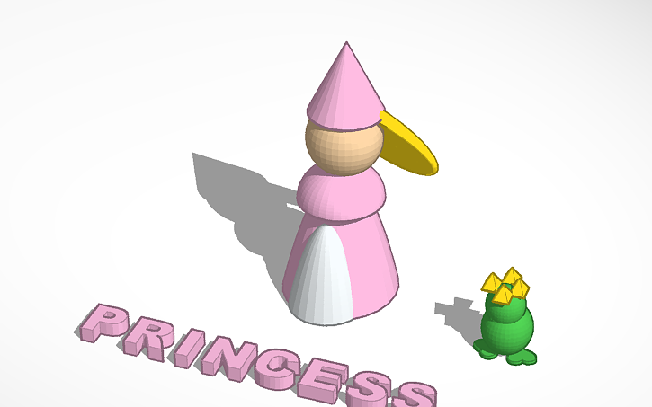 3D design The Princess and the Frog | Tinkercad