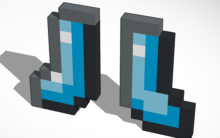 3D design Minecraft Armor - Tinkercad