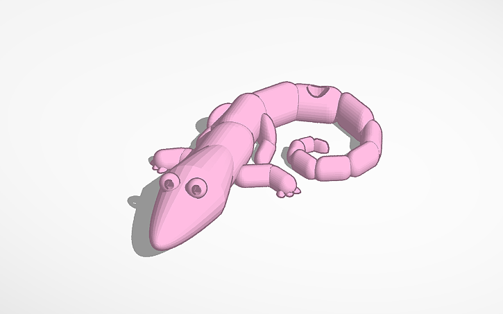 3D design lizzard khloe.c pink - Tinkercad