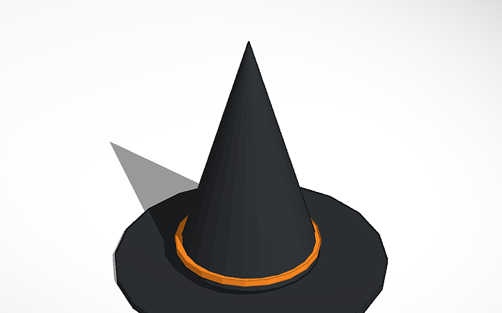 3D design witch hat | Tinkercad