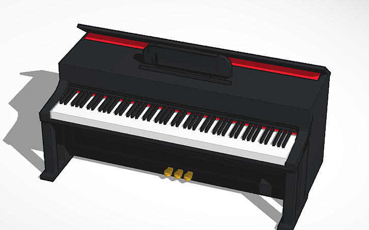 3D design Wall Piano - Tinkercad