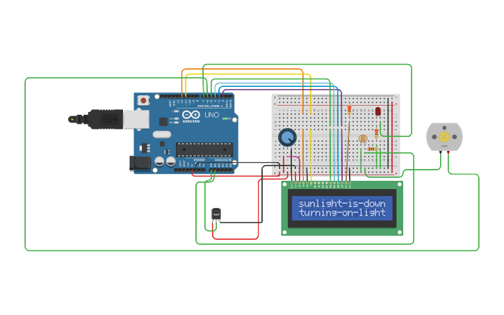 Circuit design HVAC SYSTEM | Tinkercad