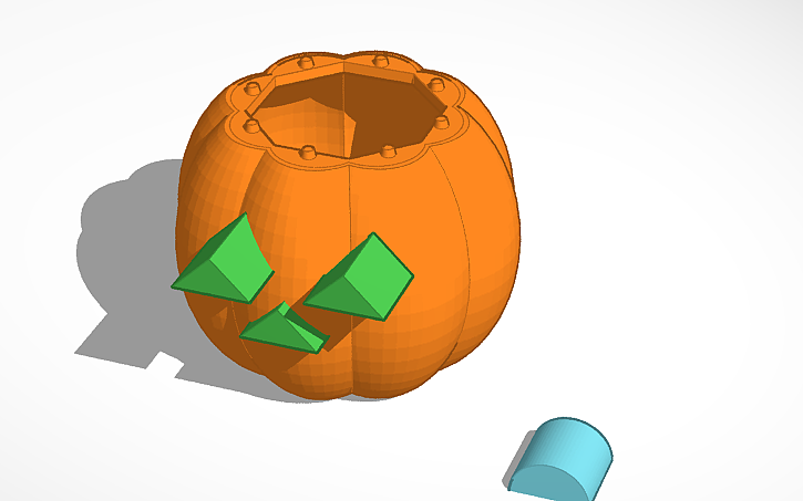 3D design Copy of Jack-O'-Lantern Template - Tinkercad