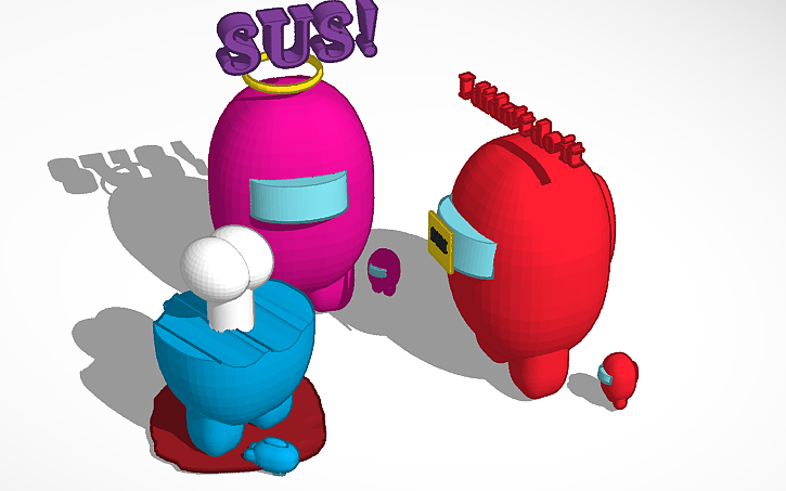 3D design Among us - Tinkercad