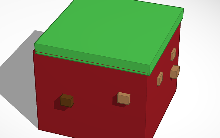 3d Design Grass Block Tinkercad